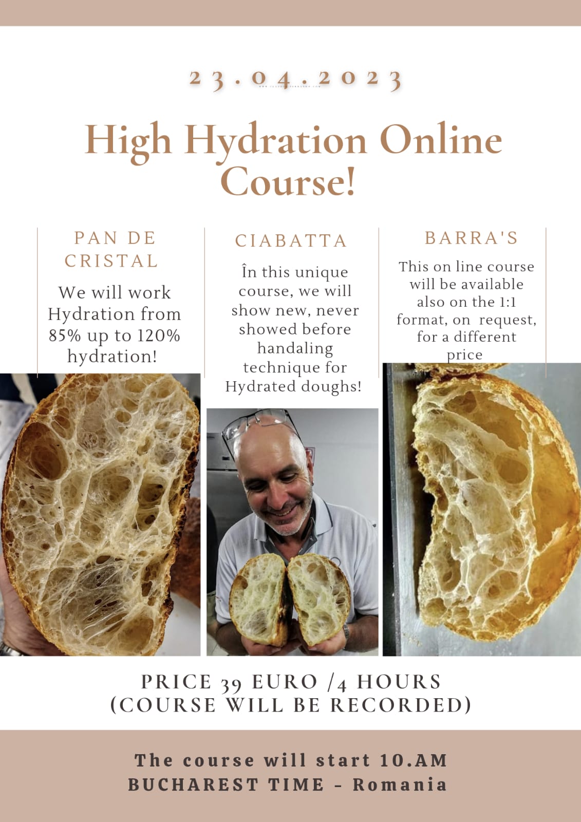 UPCOMING - Online Course 23.04.2023 - High Hydration Online Course ...